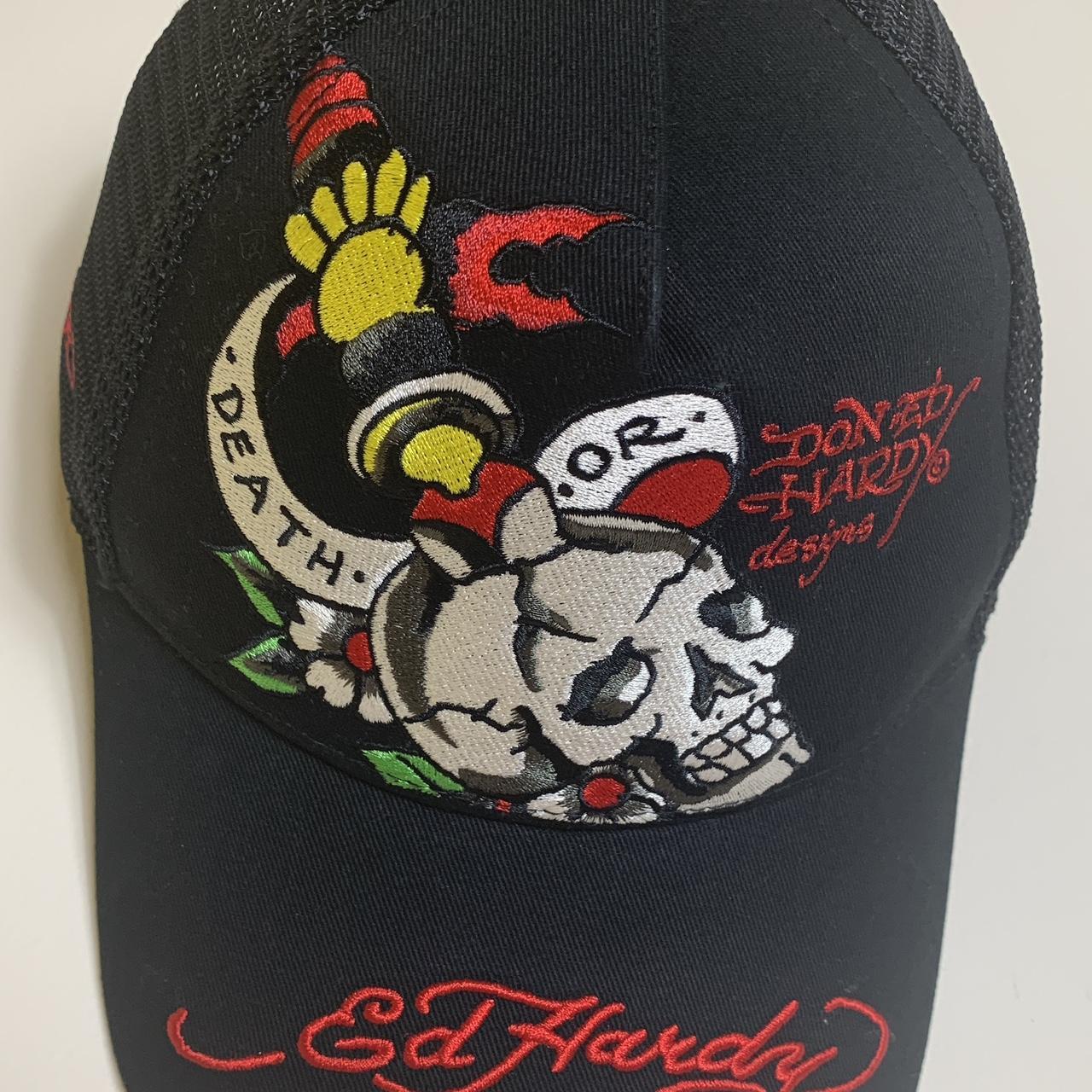 NEW - ED HARDY X URBAN OUTFITTERS SKULL EMBROIDERED... - Depop