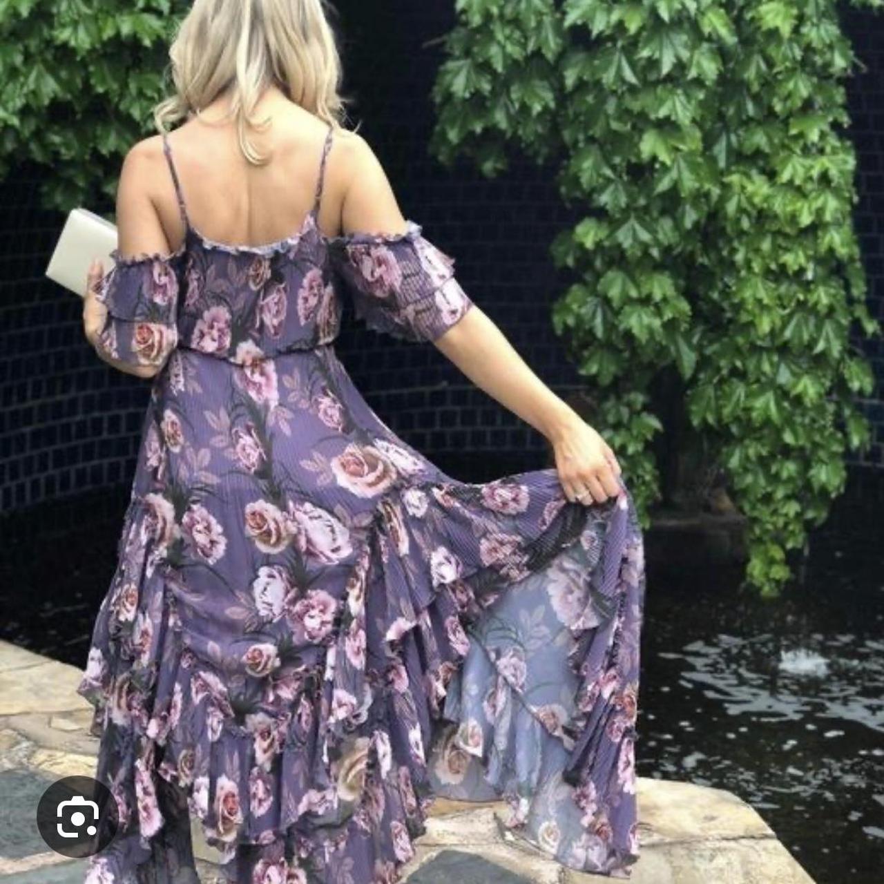 We Are Kindred Maxi Dress. Lined purple tulle with... - Depop