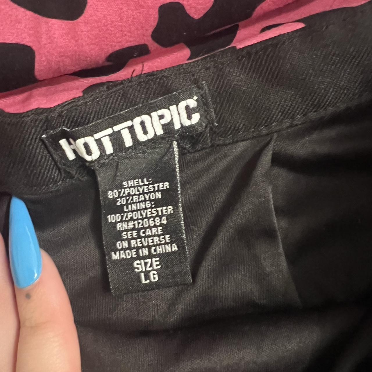 Hot topic black skirt with lace! Size large... - Depop