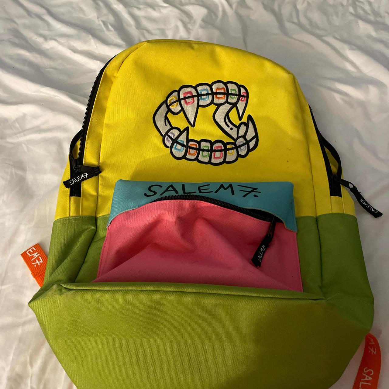 Brand is Salem7 color teeth backpack from zumiez... | Depop