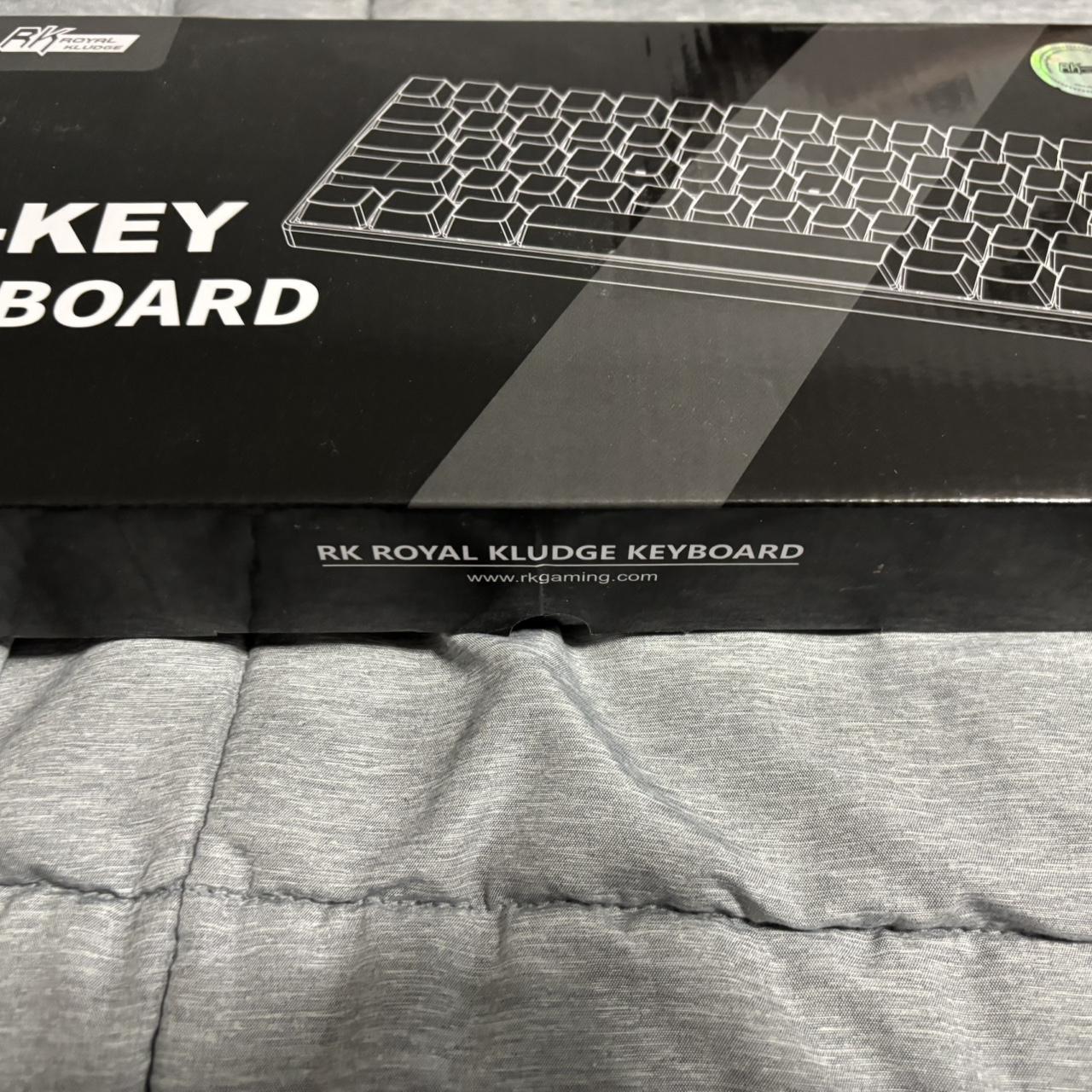 RK Glide keyboard, black and white #keyboard... | Depop