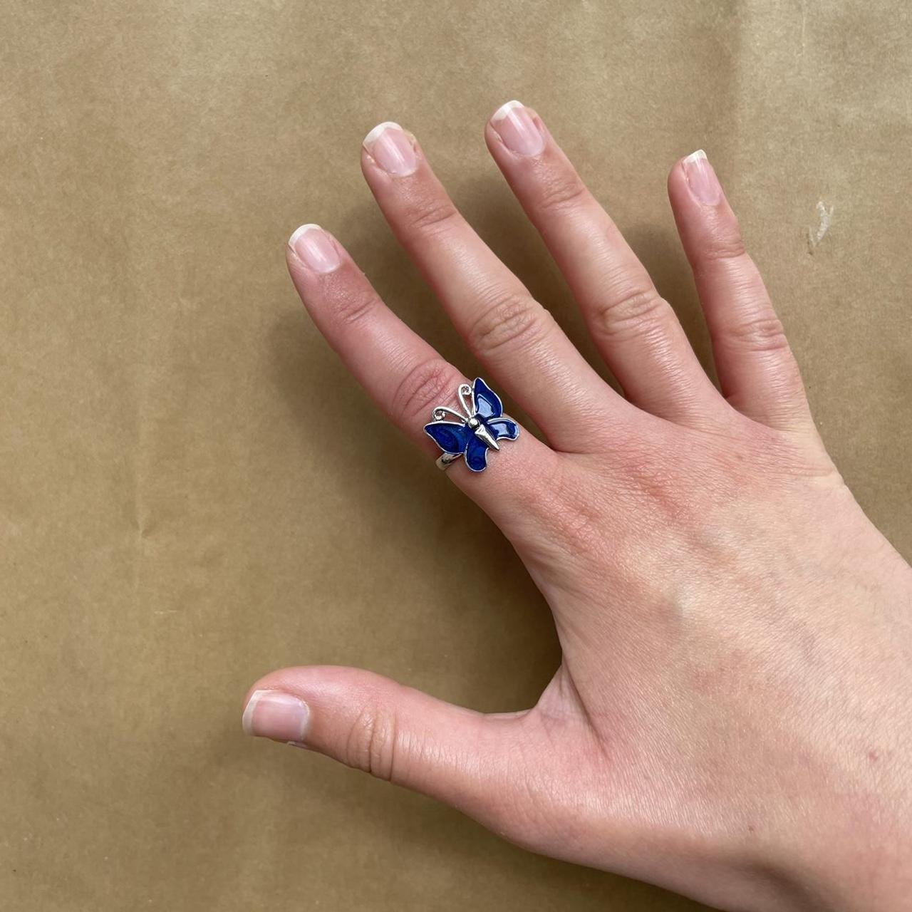 Royal blue butterfly ring 🦋 So cute for summer and... - Depop
