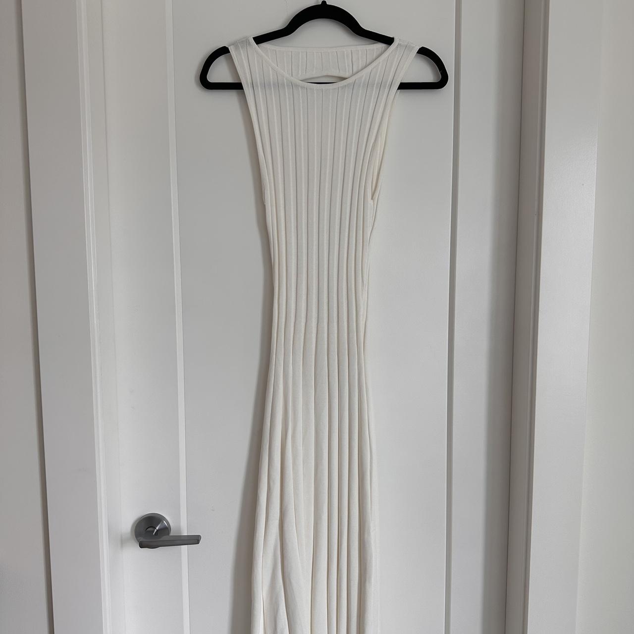 Meshki Aspen back keyhole maxi dress in white, brand... - Depop