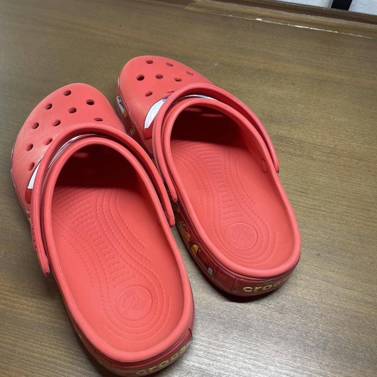lightning mcqueen crocs - Depop