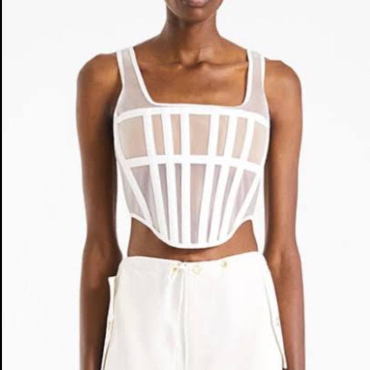Dion Lee mesh corset top size 8. Please refer to... | Depop