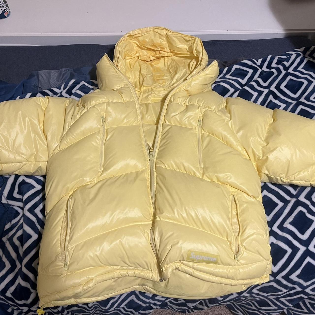 2022 supreme winter collection reversible yellow... | Depop