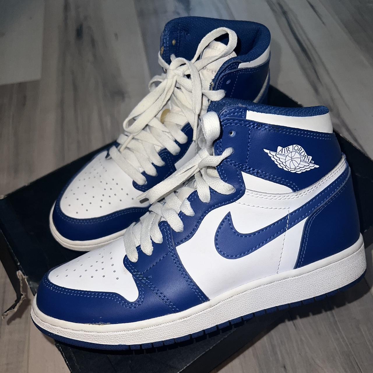 STORM BLUE JORDAN 1 HIGH -size 6.5 women -good... - Depop