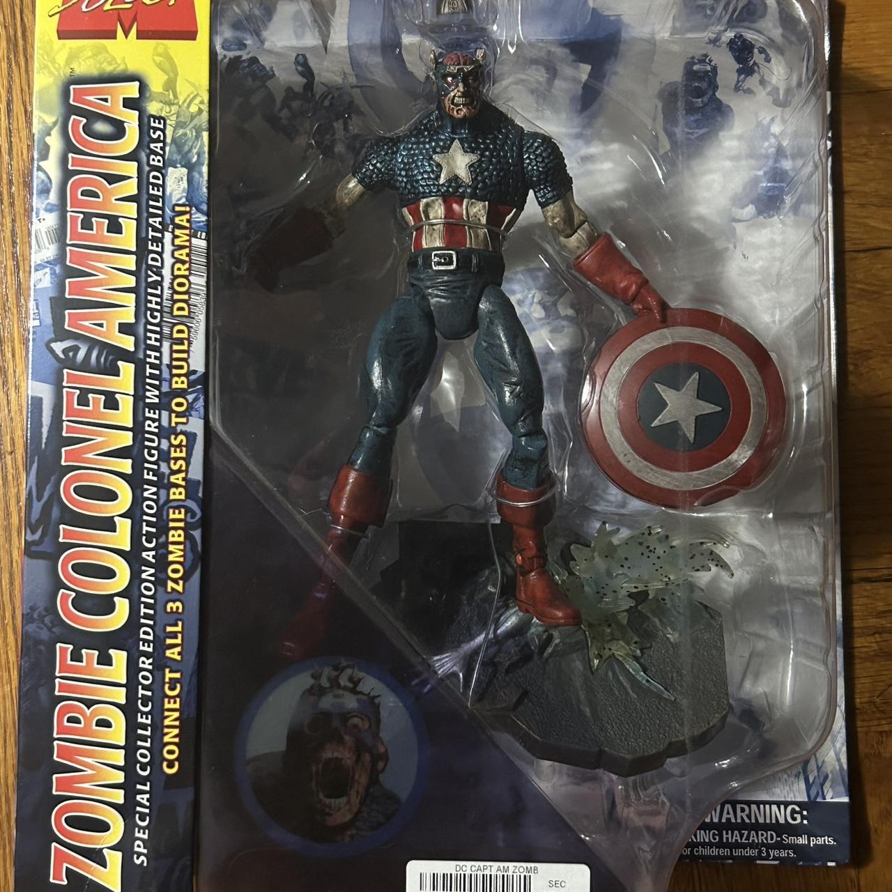 2007 Zombie Colonel Captain America Marvel Legends... - Depop