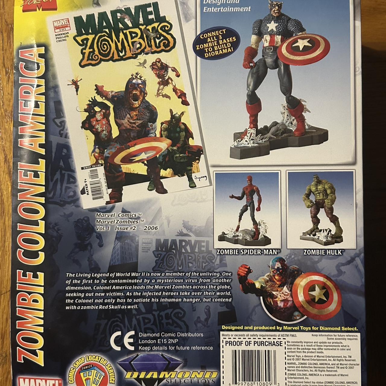 2007 Zombie Colonel Captain America Marvel Legends... - Depop