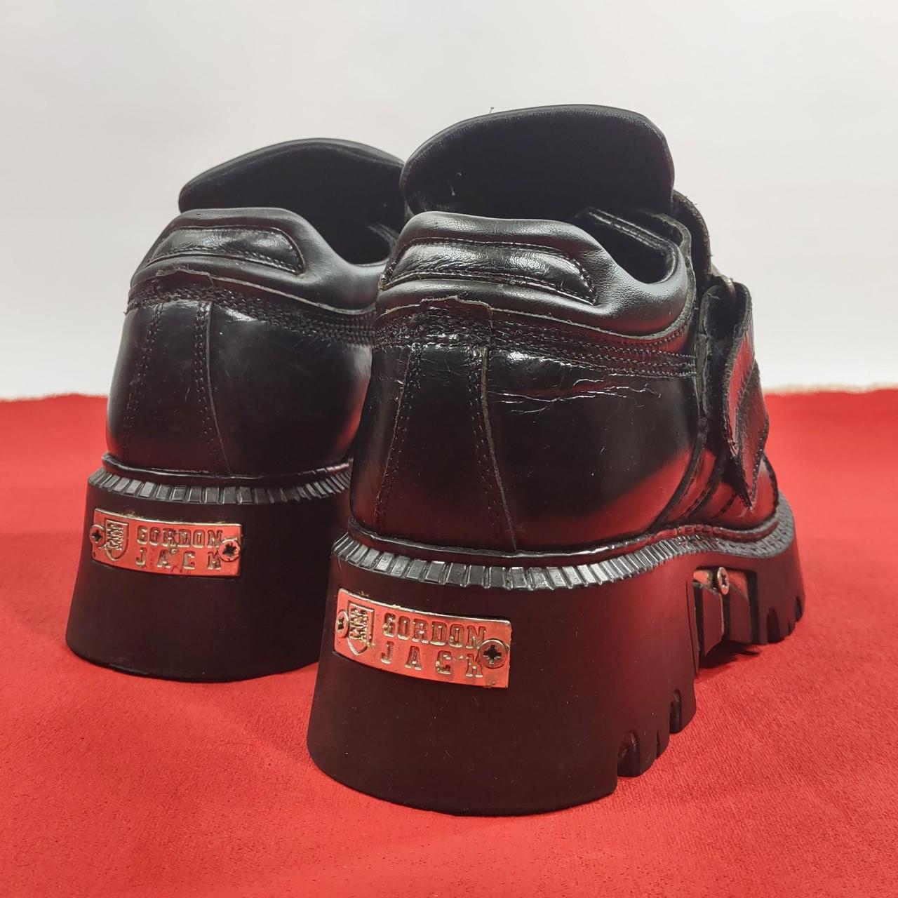 Vintage Gordon Jack Platform Silver Hardware Loafers... - Depop