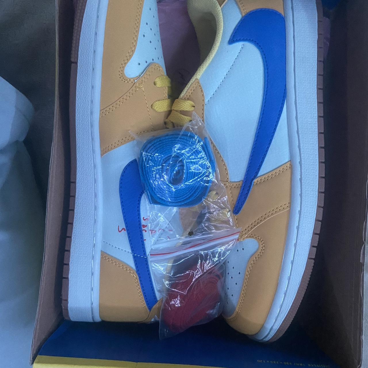 Travis Scott canary men’s size 11 og all and laces.... - Depop