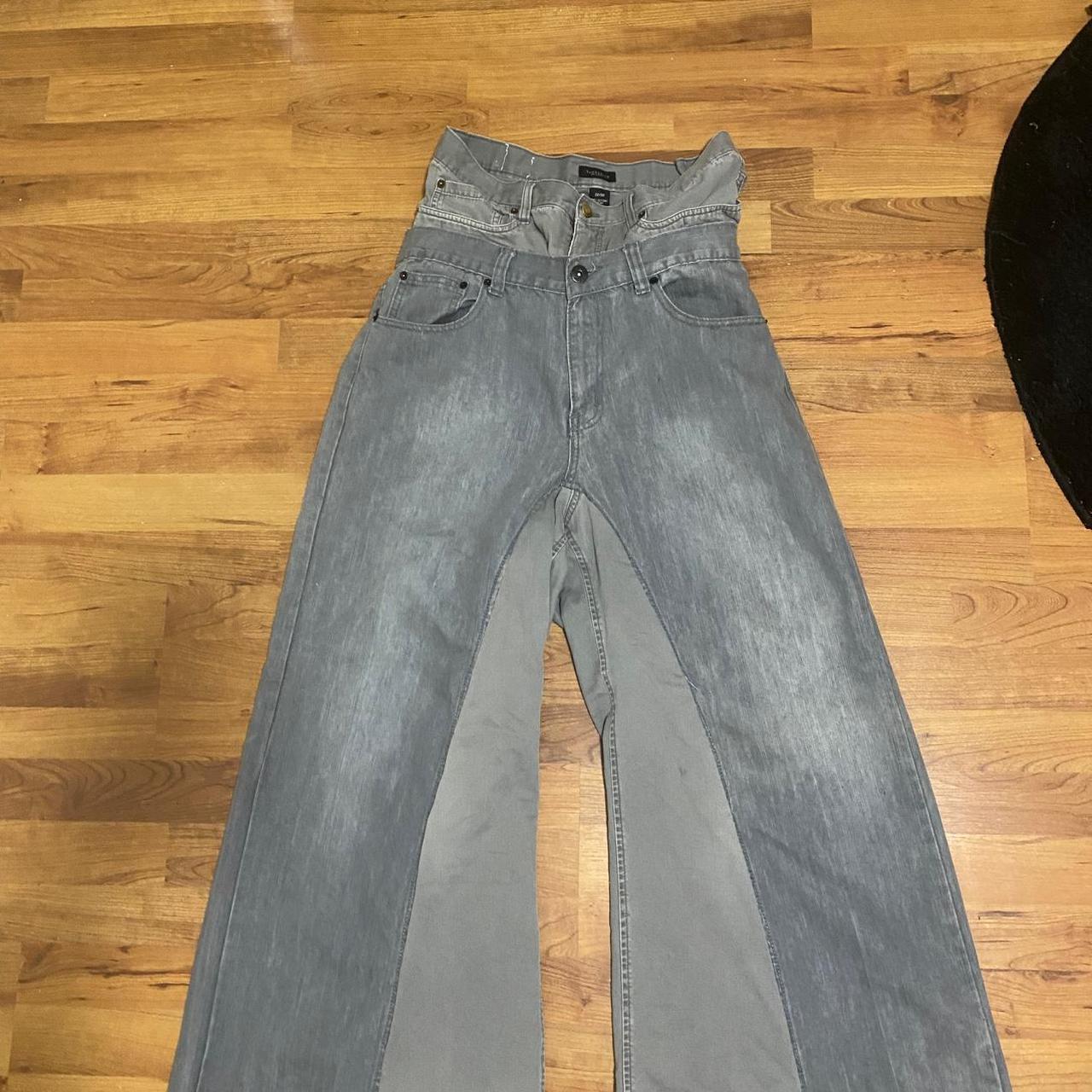 Custom double waist jeans done by me using Van... | Depop