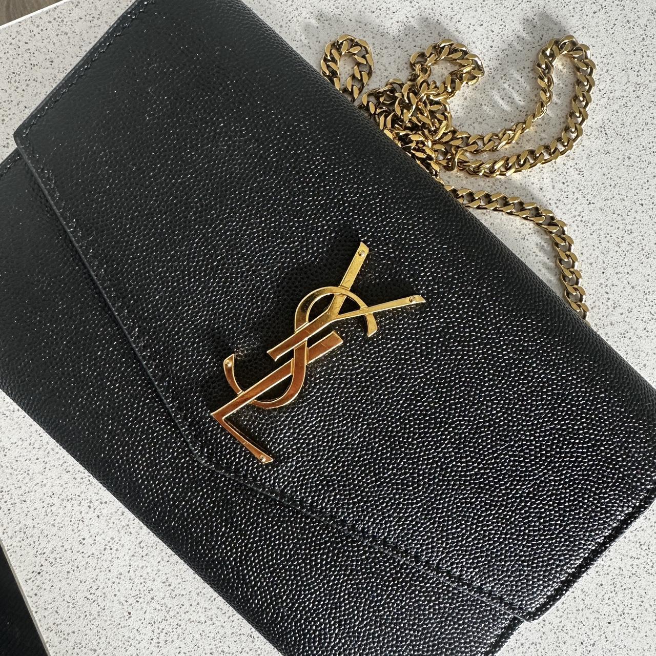 Authentic YSL uptown wallet on chain. Card holder... | Depop