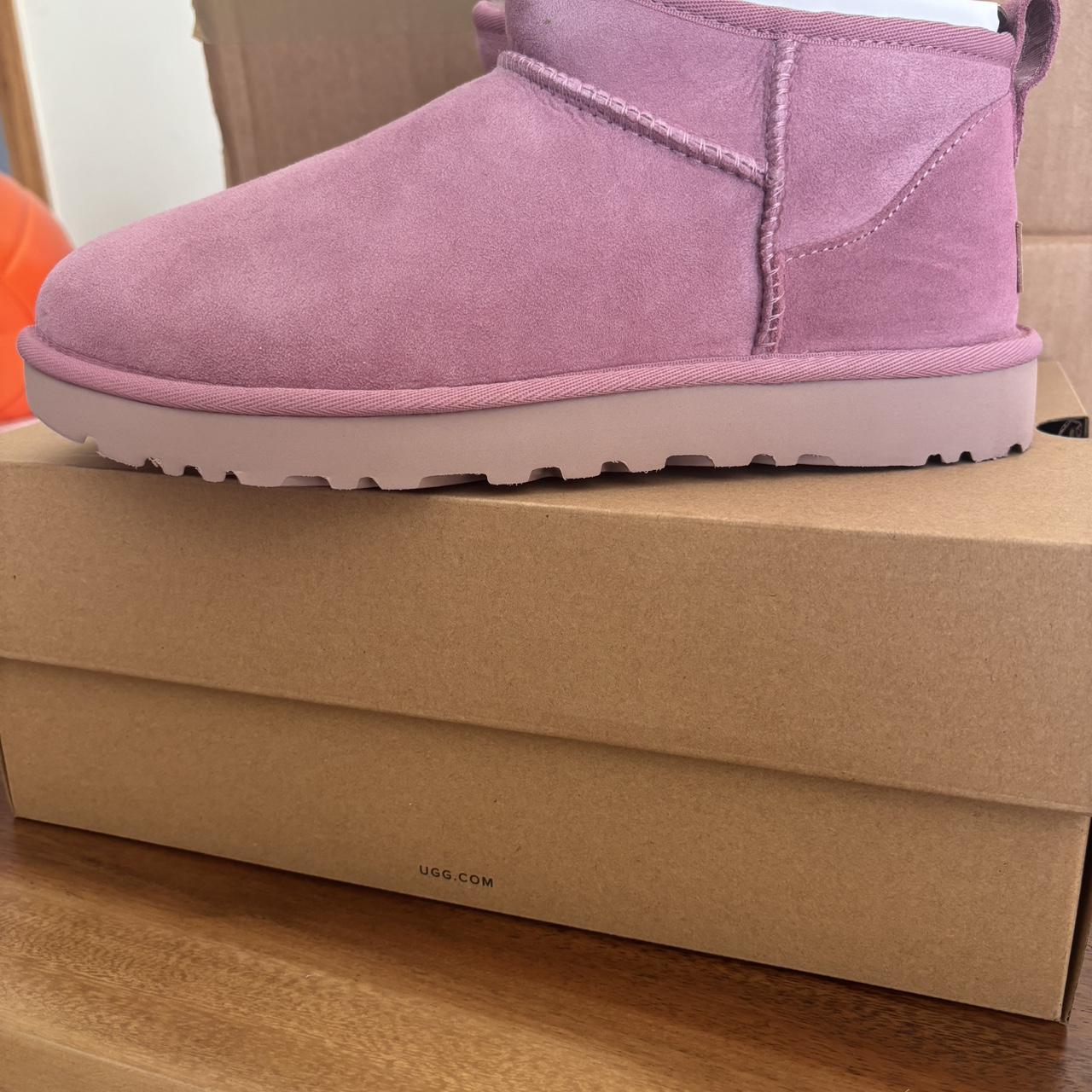 NWT UGG women’s classic ultra mini Dusty orchid pink... - Depop