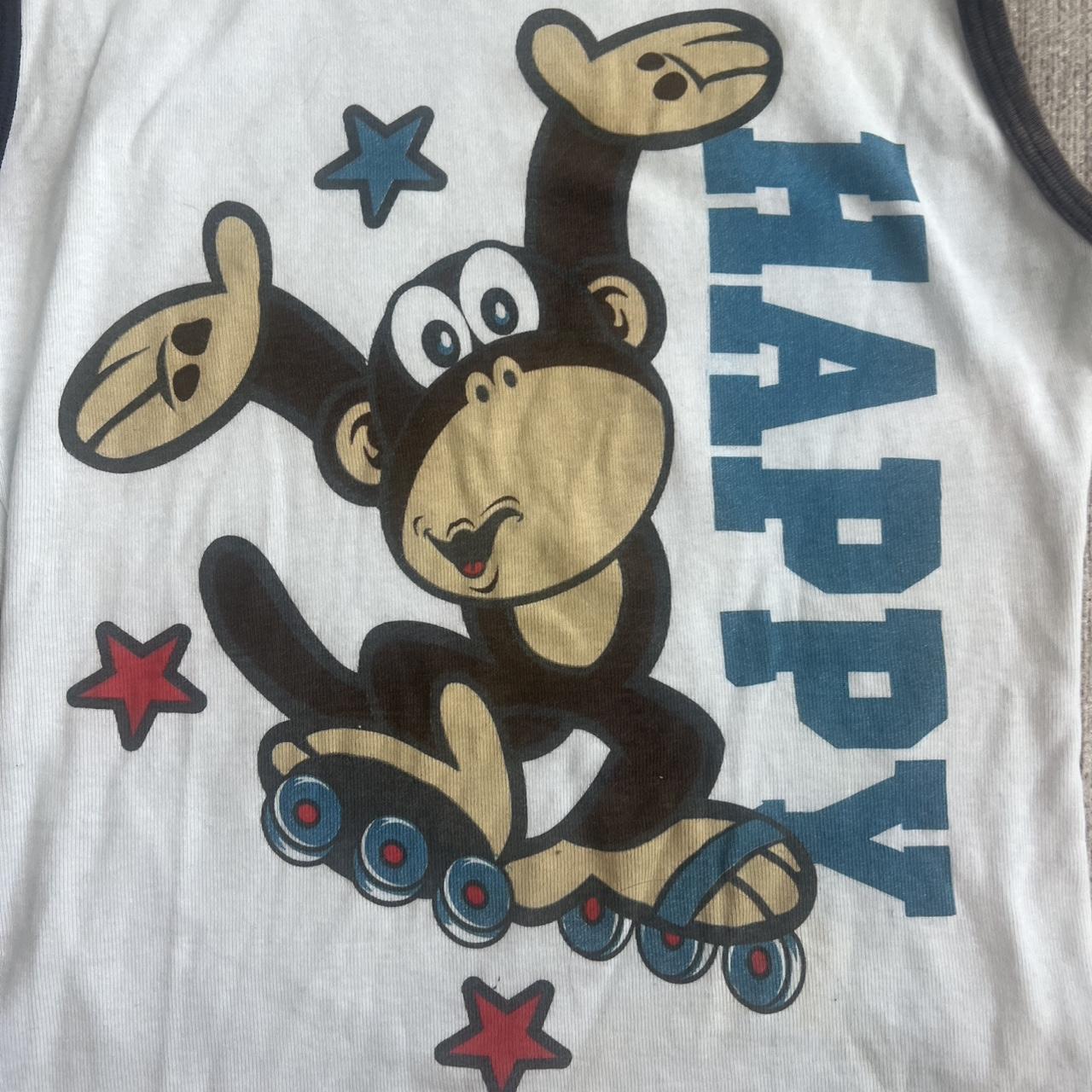 Cute vintage/ deadstock monkey tank top clothing... | Depop