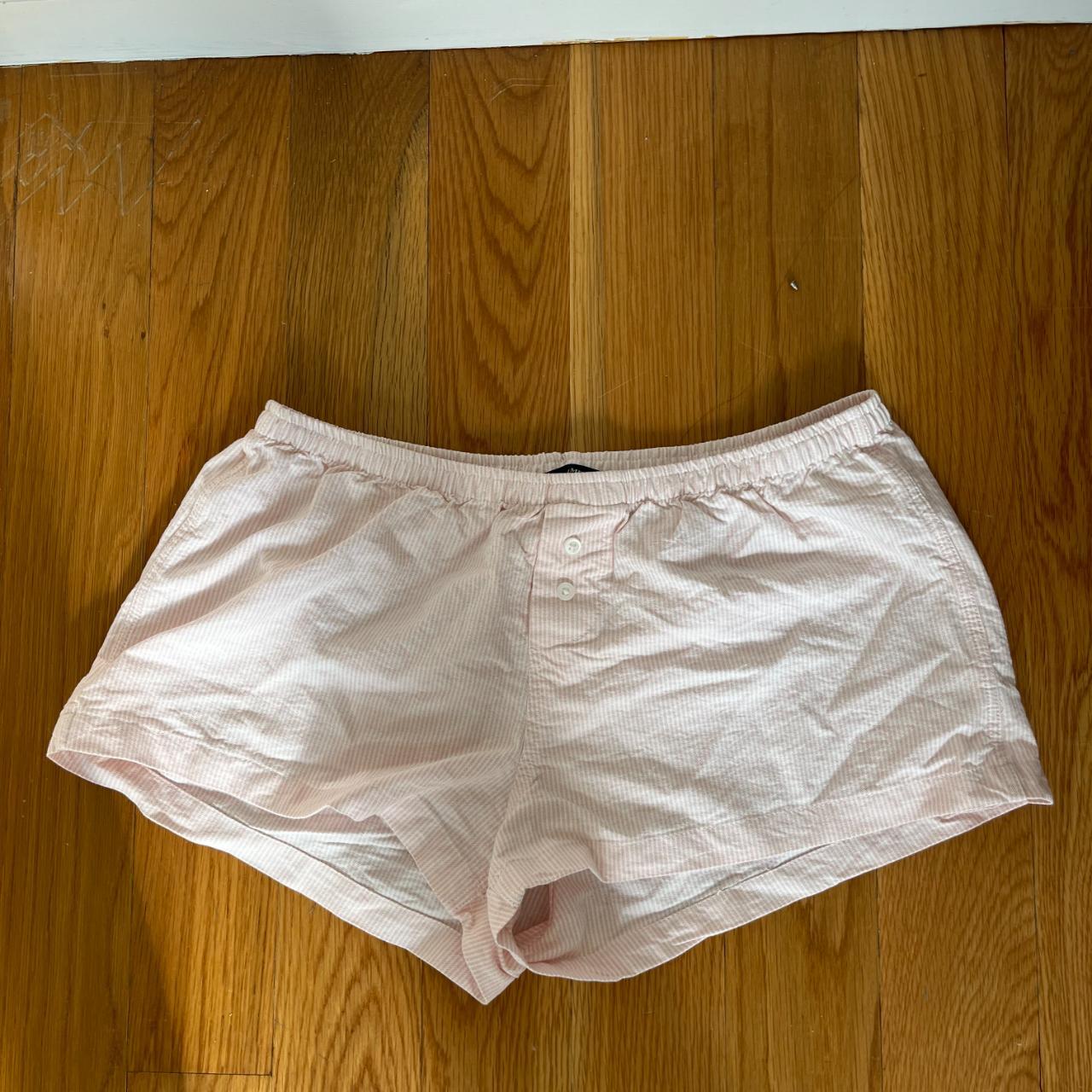 Brandy Melville light pink boxer shorts ONE SIZE | Depop