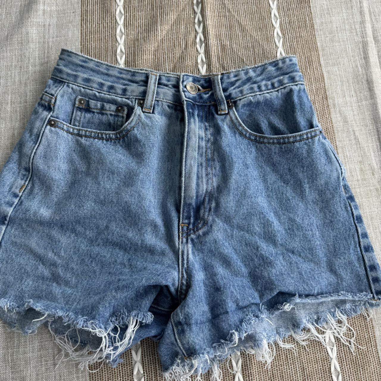 Glassons high-waisted denim shorts #denimshorts - Depop