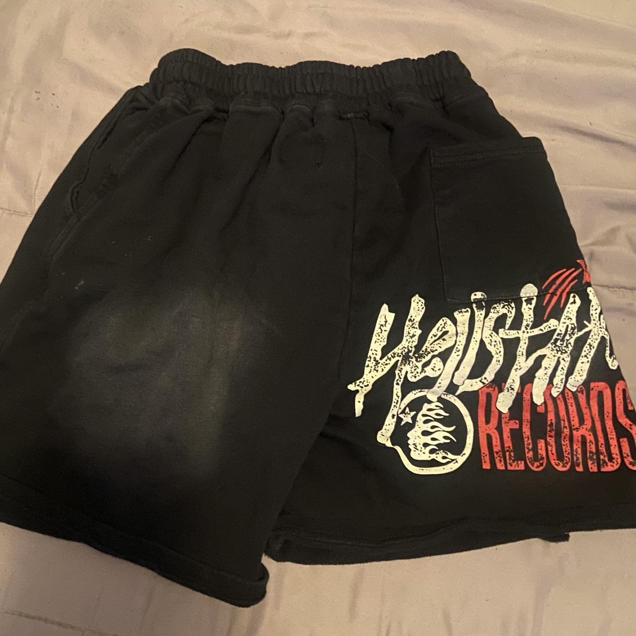 small hellstar “is this what heaven sounds like” shorts - Depop