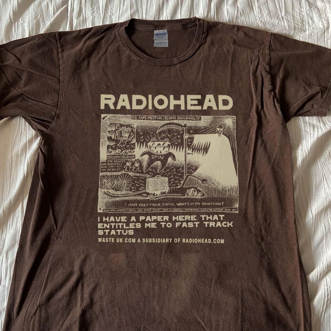 radiohead t shirt dark chocolate "🌻 Presenting the... | Depop