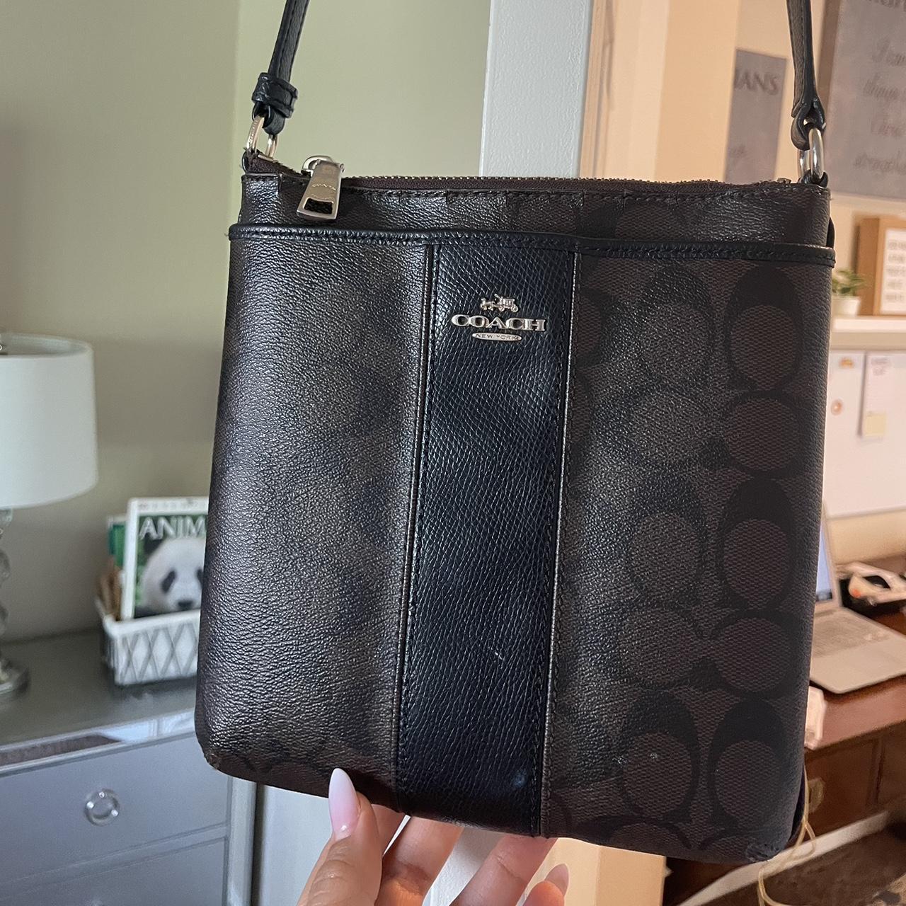 Authentic Coach Mini File Bag in Signature Canvas ... | Depop