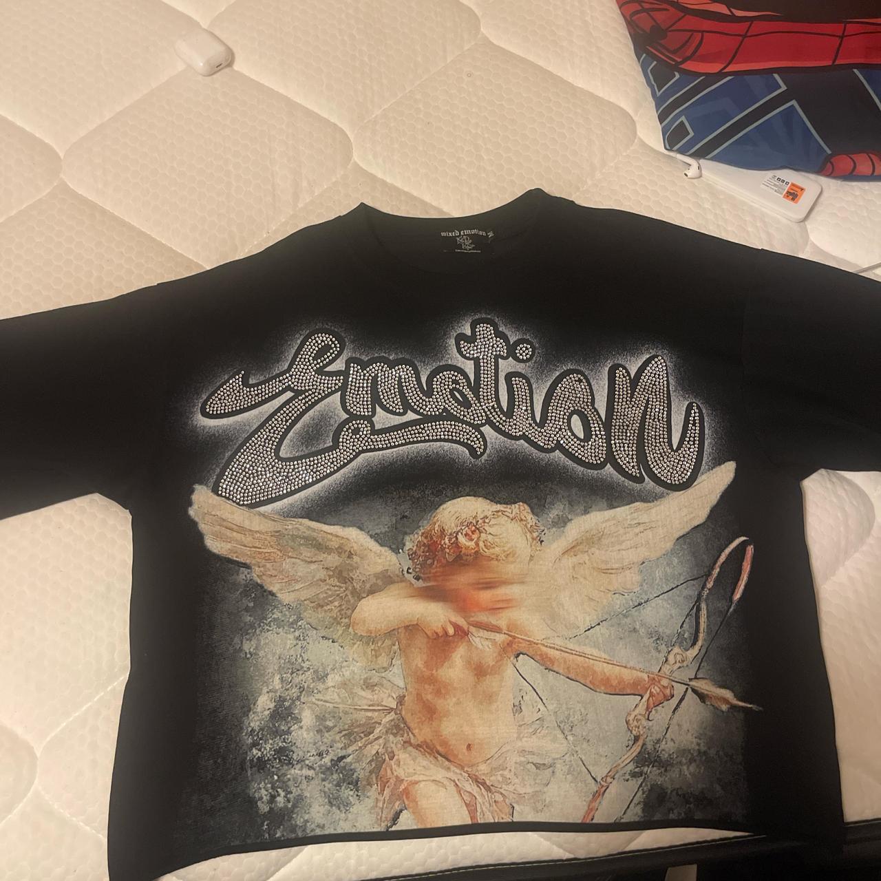 mixed emotions cropped tee size medium | Depop