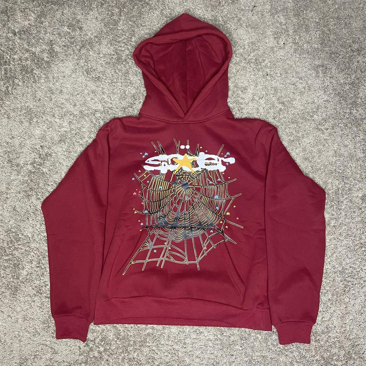 Maroon Spider Hoodie Size Medium Brand New, All... - Depop