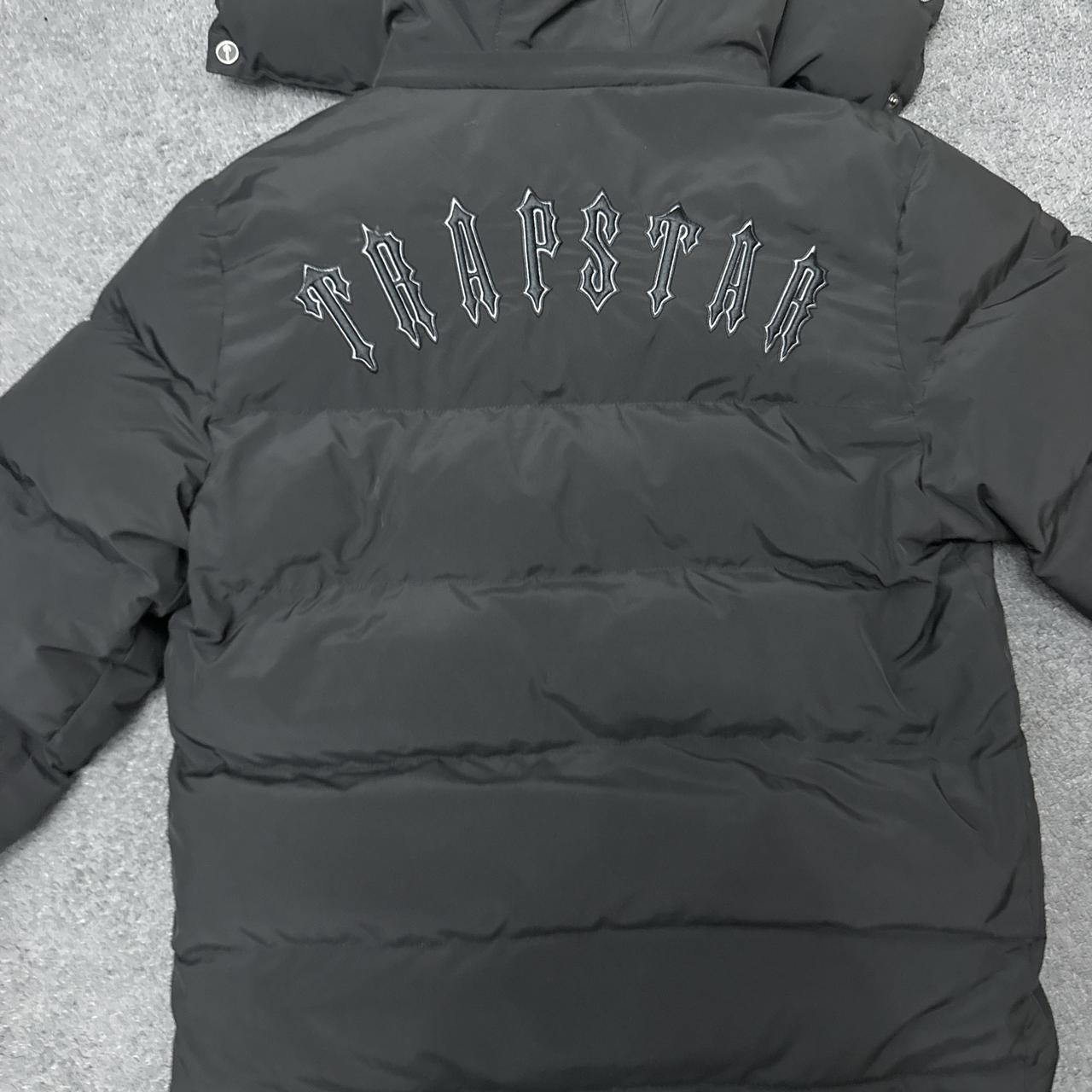 Trapstar black puffer jacket #winterjacket - Depop