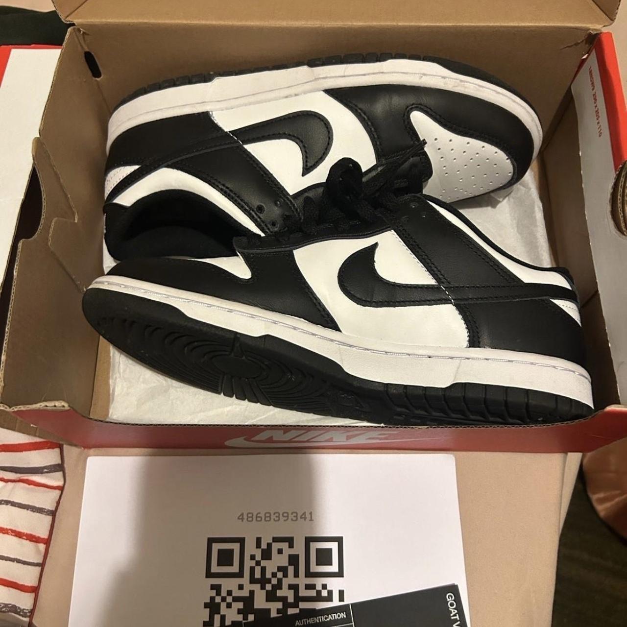 Nike Panda dunks GS 6.5y Good condition barely... - Depop