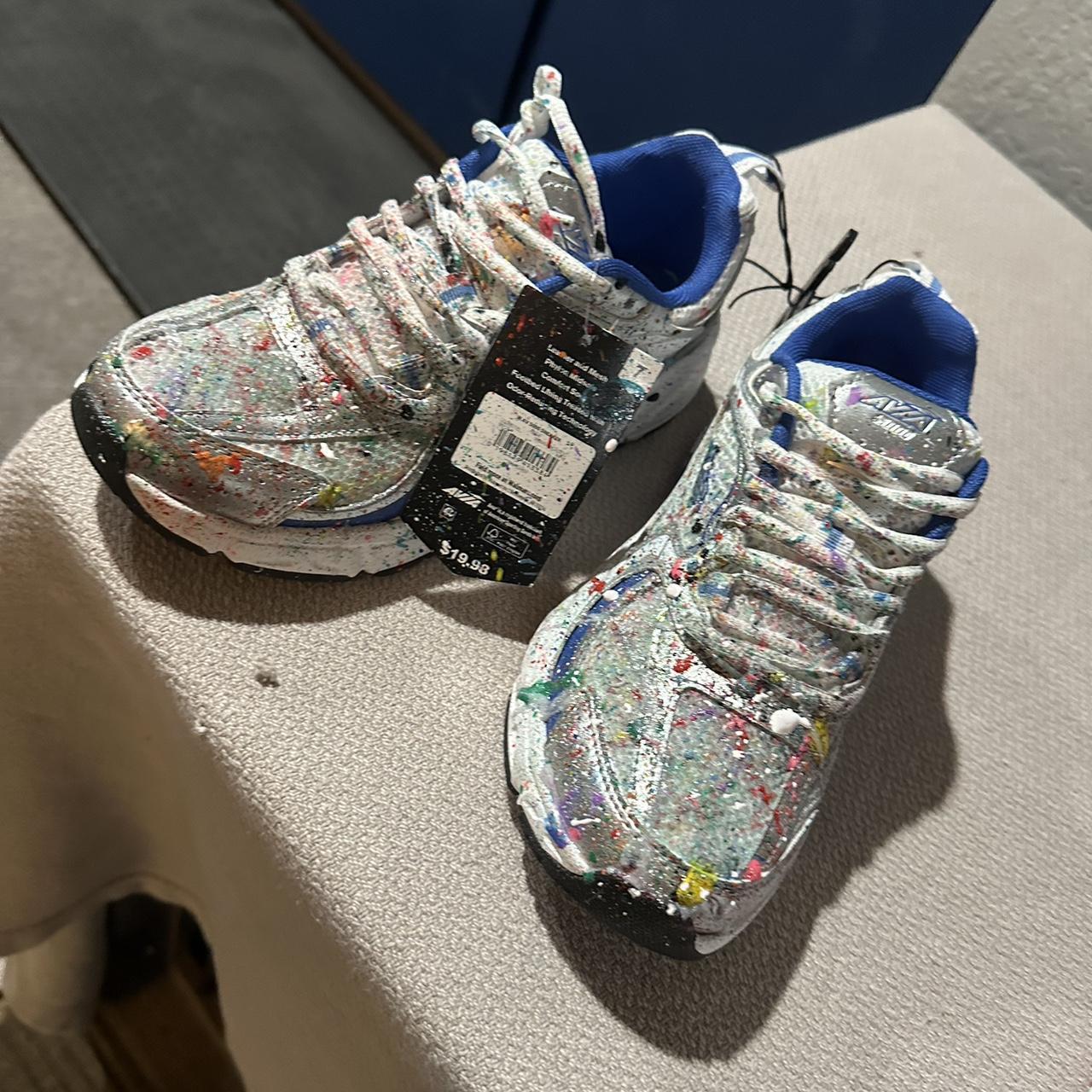 🎨Custom Paint Splatter Shoes - All Sizes... | Depop