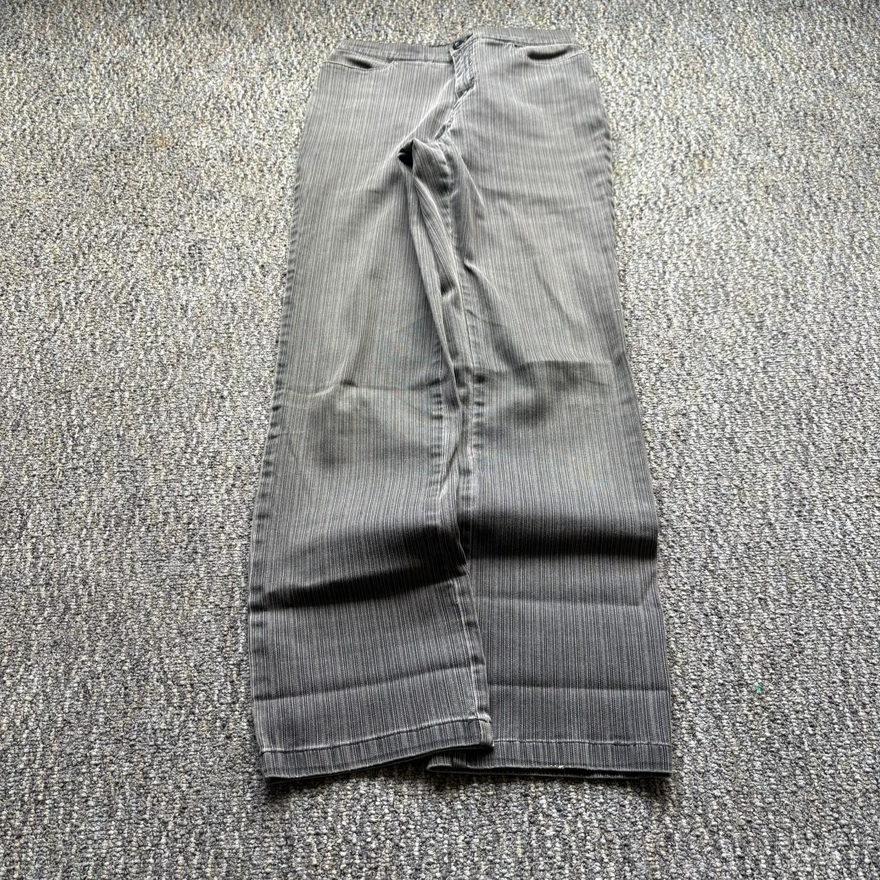 Y2K gray tonal low rise flared jeans. #y2k #tonal... | Depop