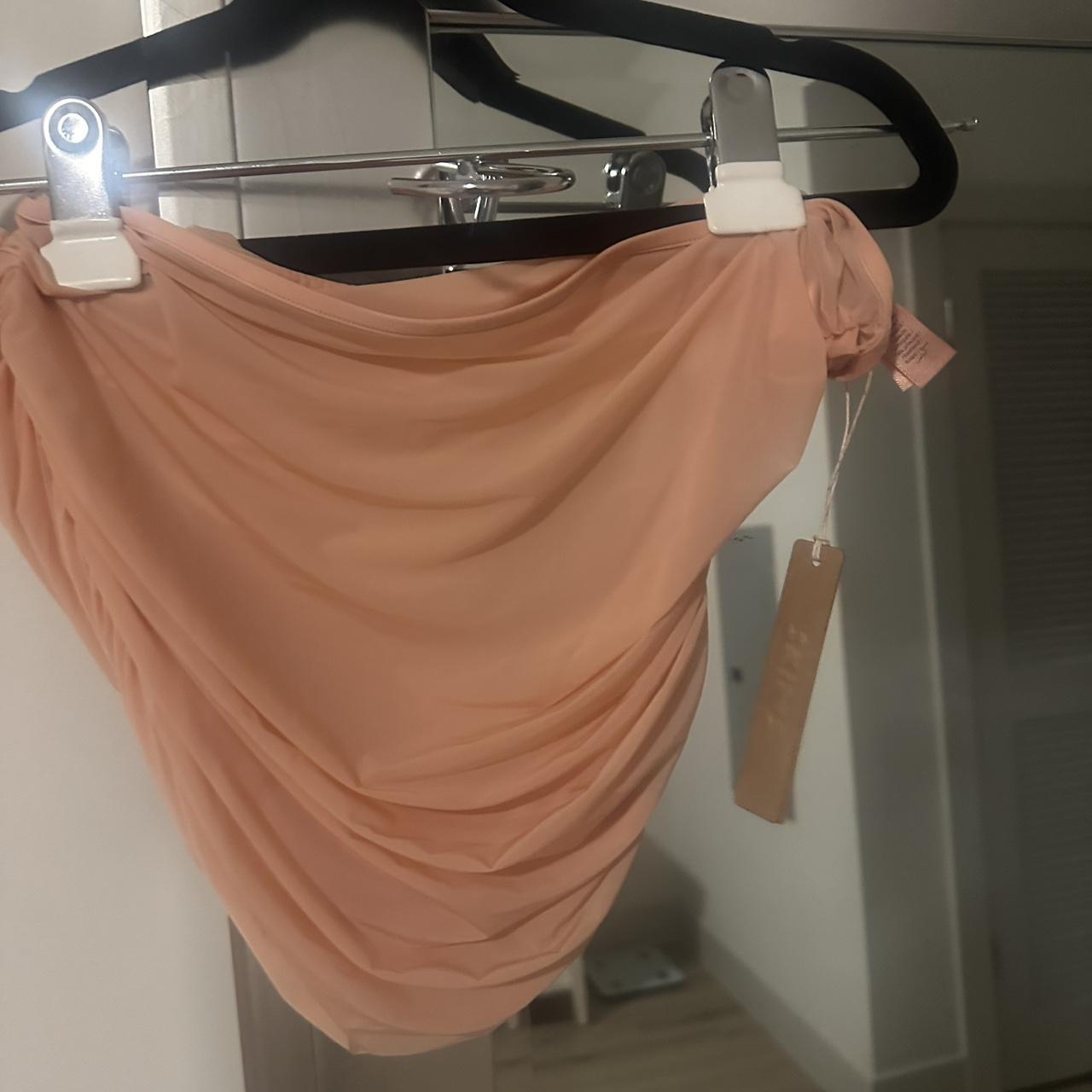 SKIMS Milky Sheer Cropped Tube Top / Color: Desert... | Depop