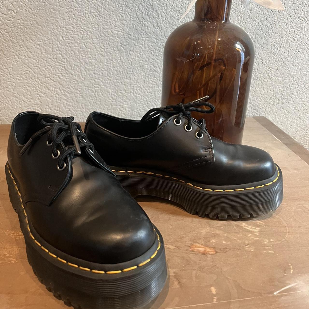 super cute doc martens low platform. originally $170... - Depop