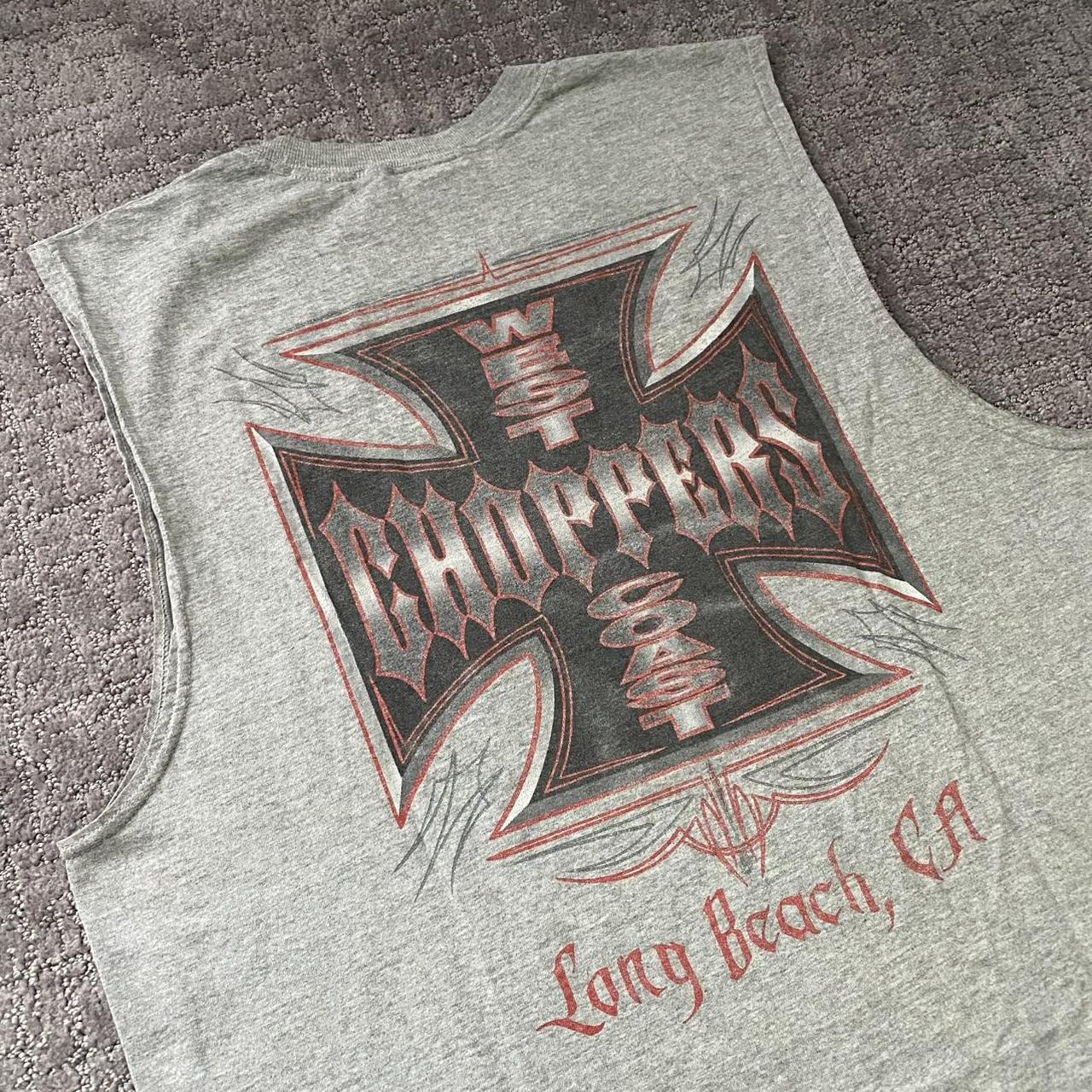 Vintage West Coast Choppers cut off sleeveless... | Depop