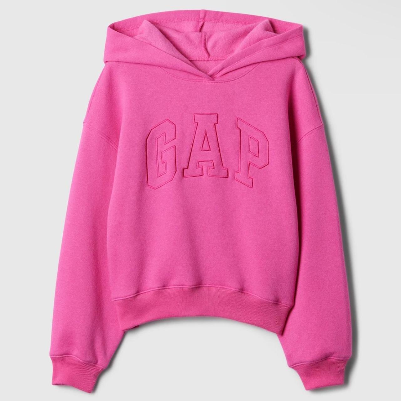 XXL (14-16) pink gap hoodie, never worn! super cute,... - Depop