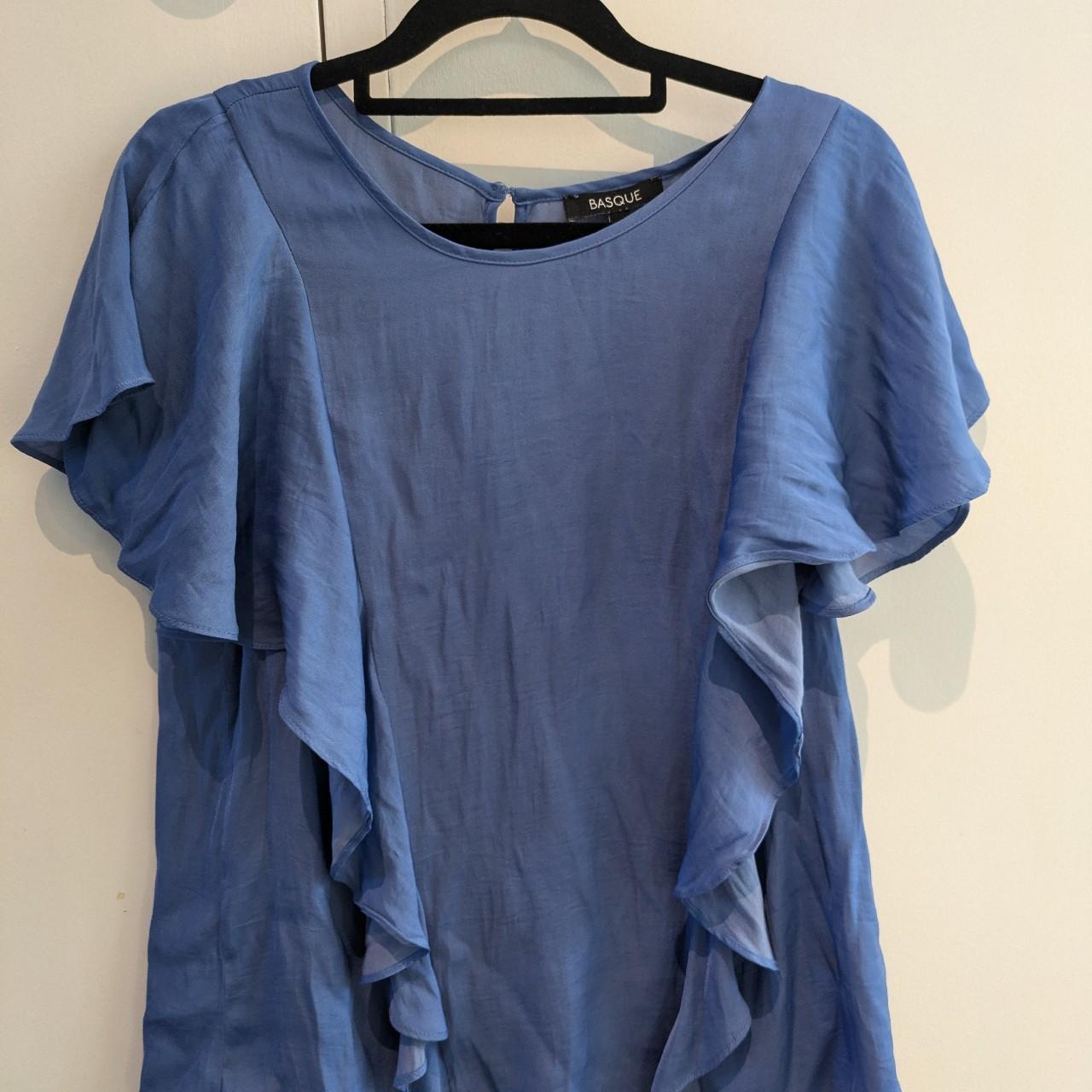 Basque work top blue AU12 - Depop