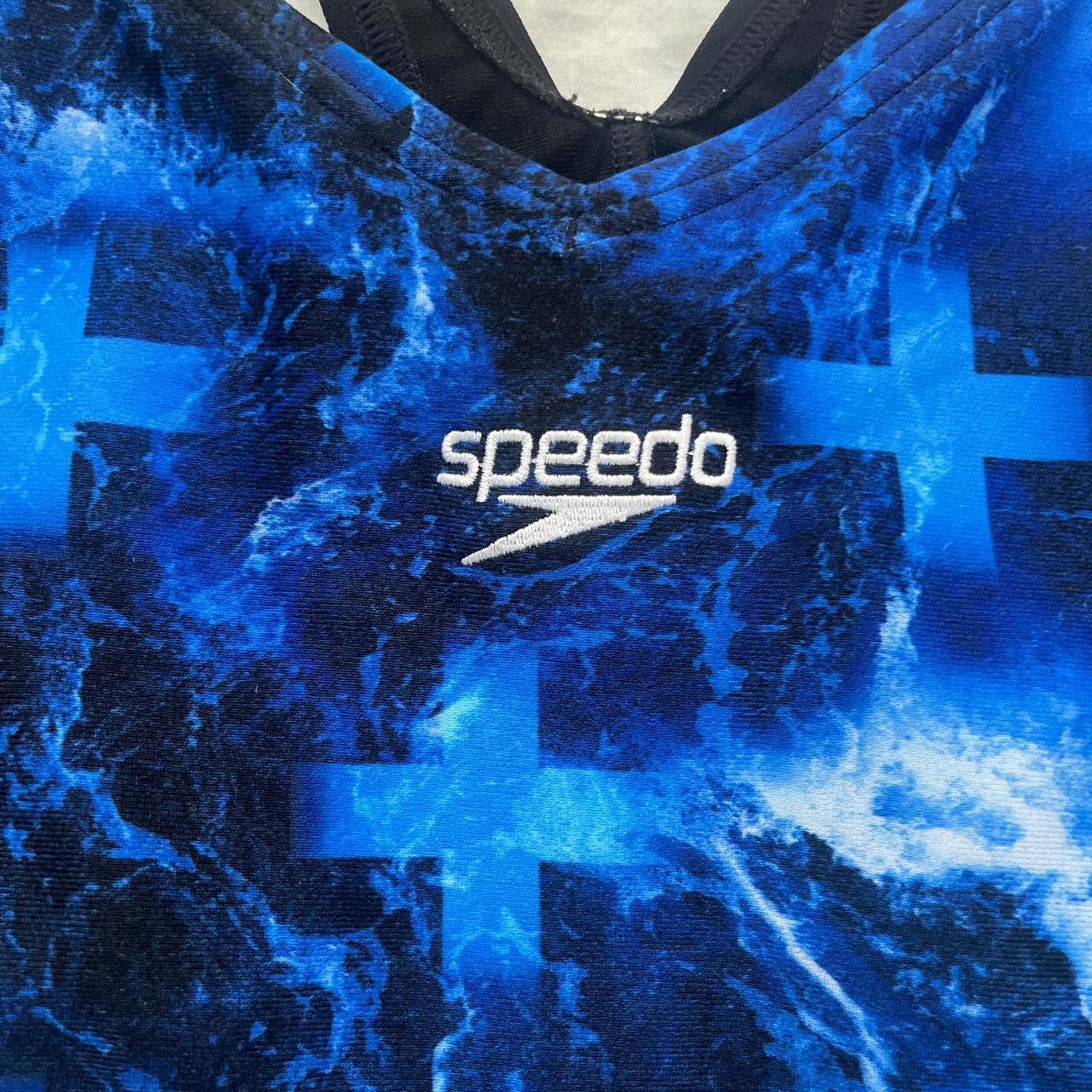 - Cutest Blue and black Speedo swimsuit -I would say... | Depop