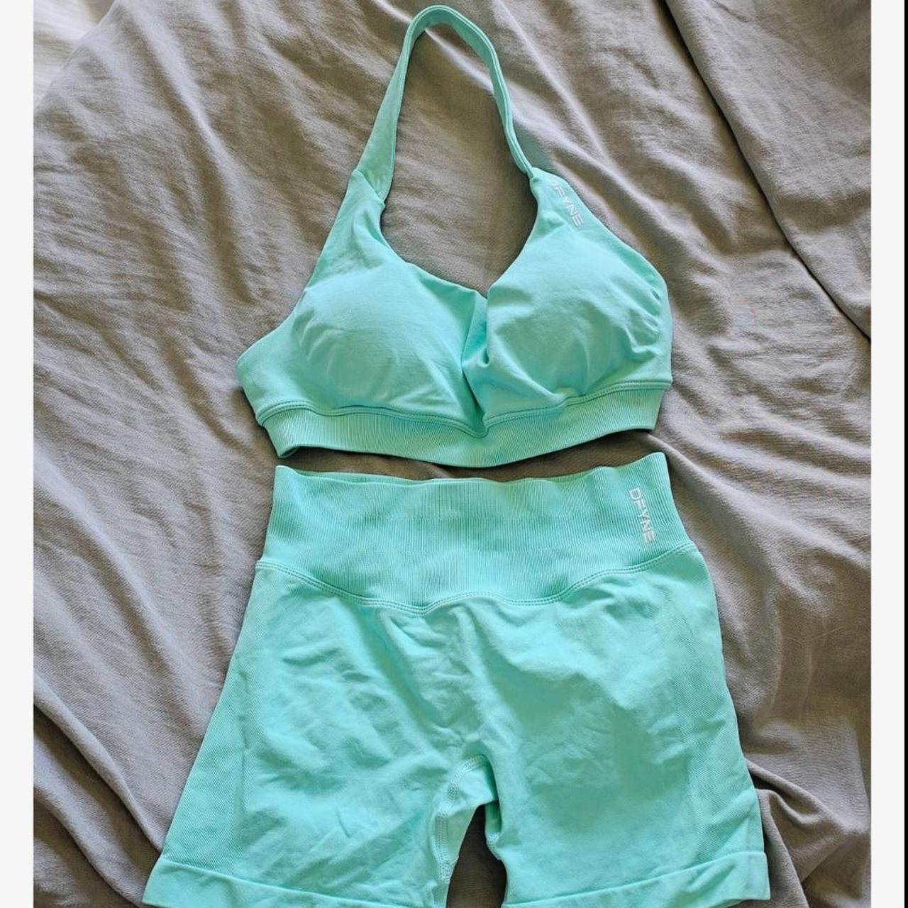 Dfyne mint gym set size small | Depop