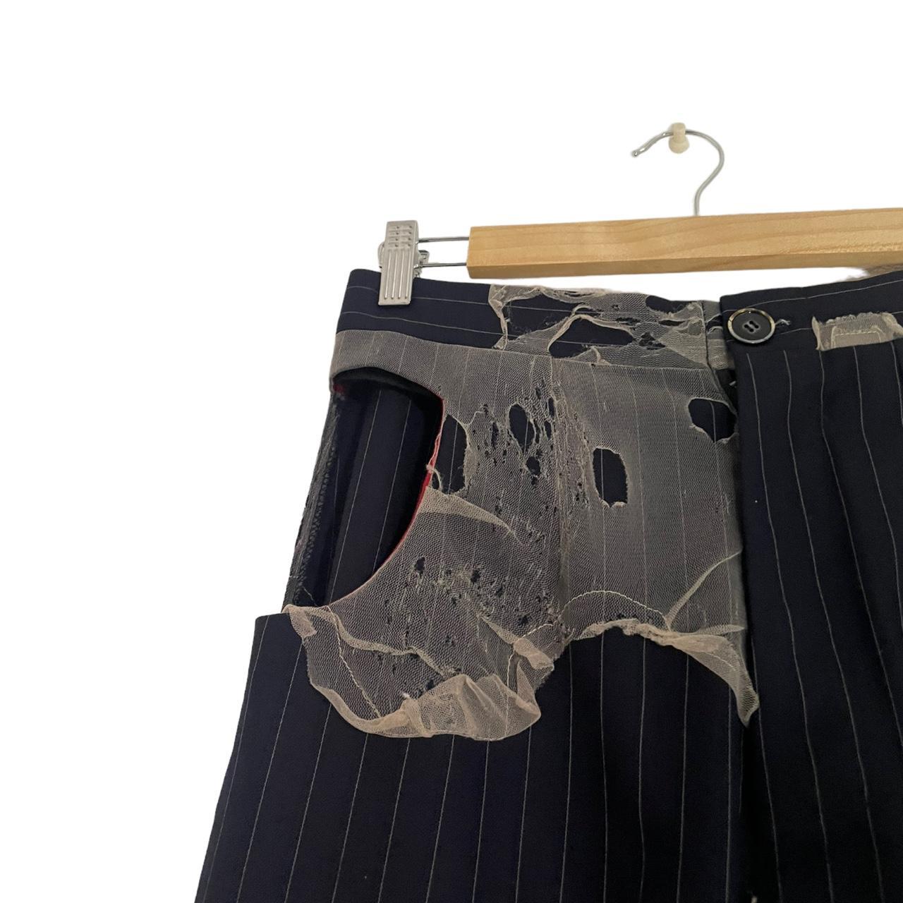 Tanamachi blue pinstripe scab details Pocket holes ... - Depop