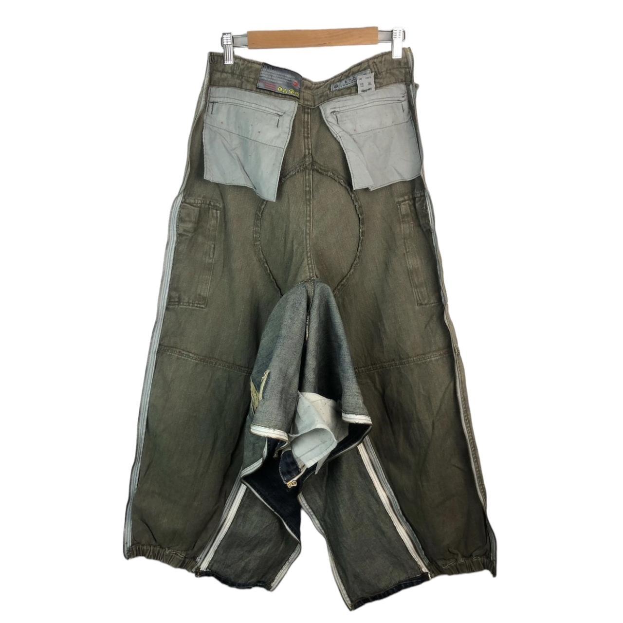 A.n.b a nameless brand hybrid cargo denim pants... - Depop