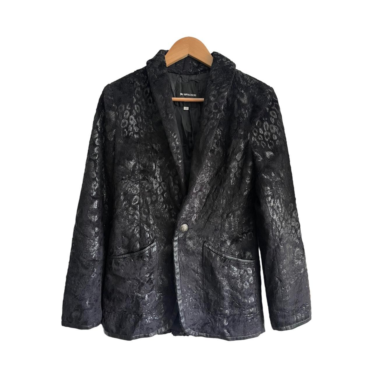Buffalo bobs fur blazer jacket Sz s - Depop