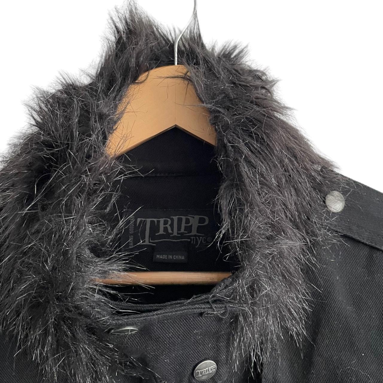 Tripp nyc shearling fur jacket Sz m - Depop