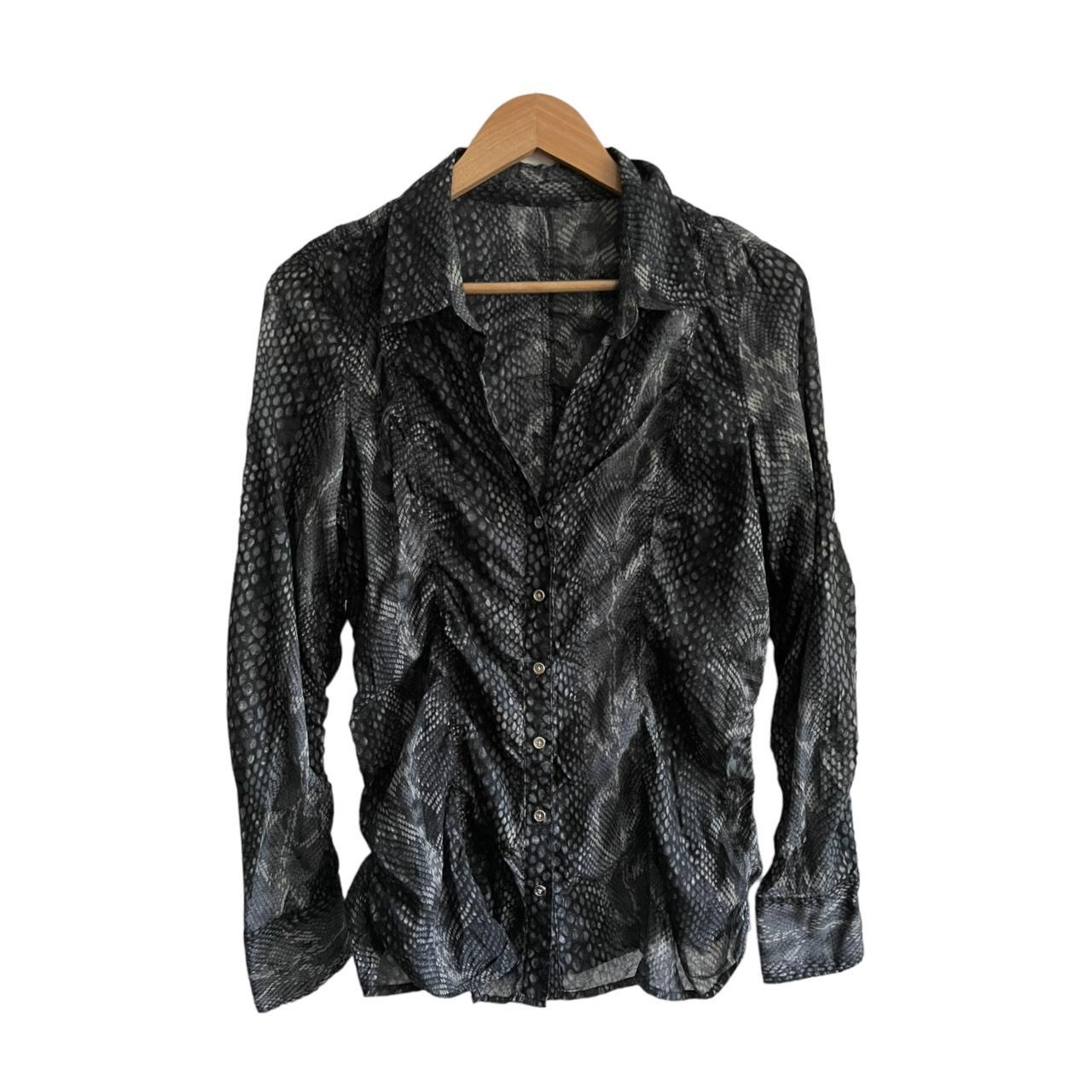 Tornado mart snakeskin shirt Sz m - Depop