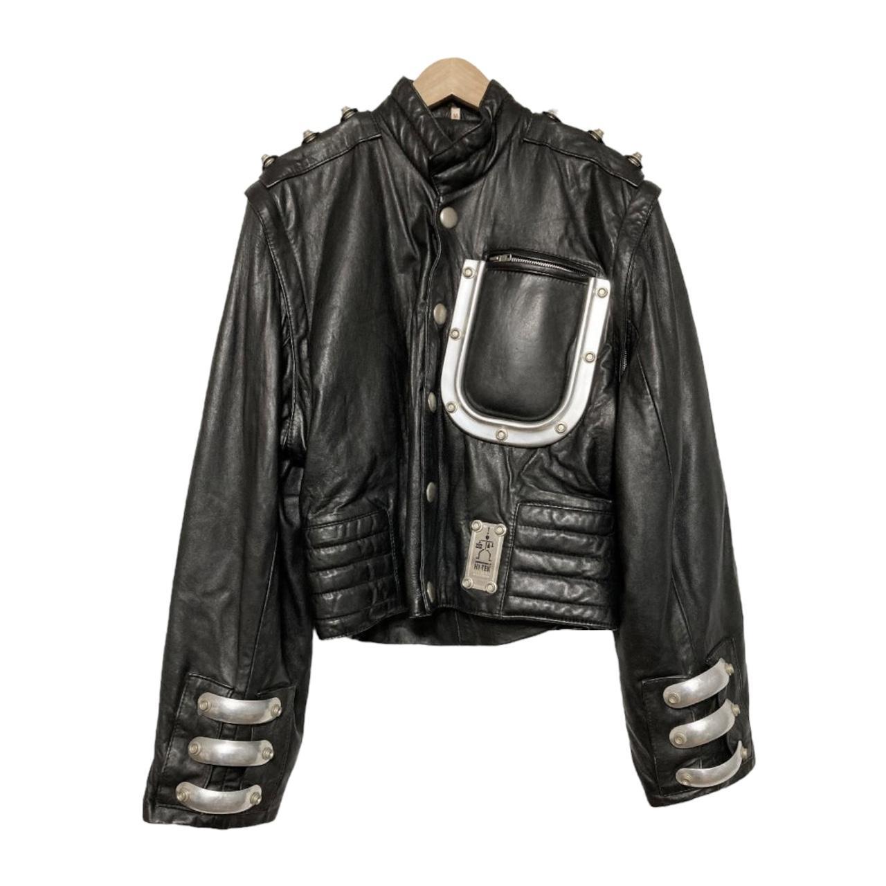 Hi tek London designs biker jacket Sz m - Depop