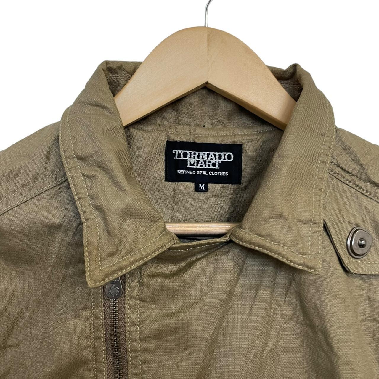 Tornado Mart asymmetrical zip jacket Sz m - Depop