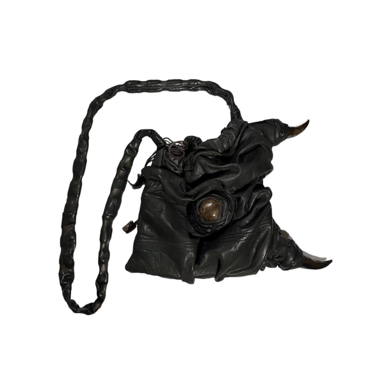 Filina Sofia leather horn bag One sz - Depop