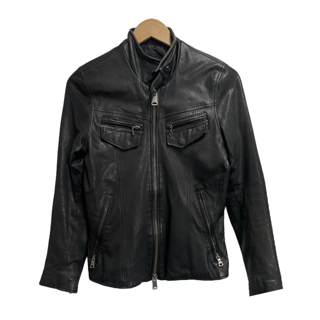 Buffalo bob leather jacket Sz m - Depop