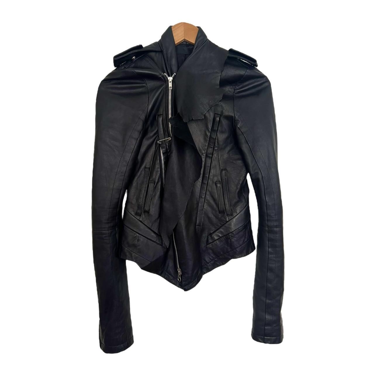 Ekam leather jacket Sz s | Depop