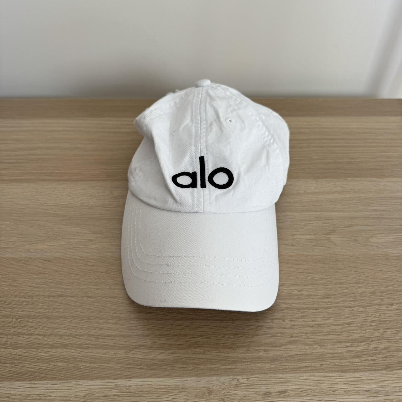 Alo white cotton cap #streetwear - Depop