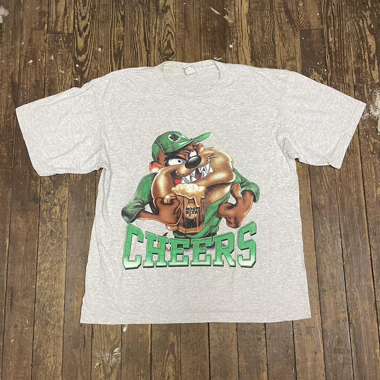 Vintage taz looney tunes ireland irish t shirt,... - Depop