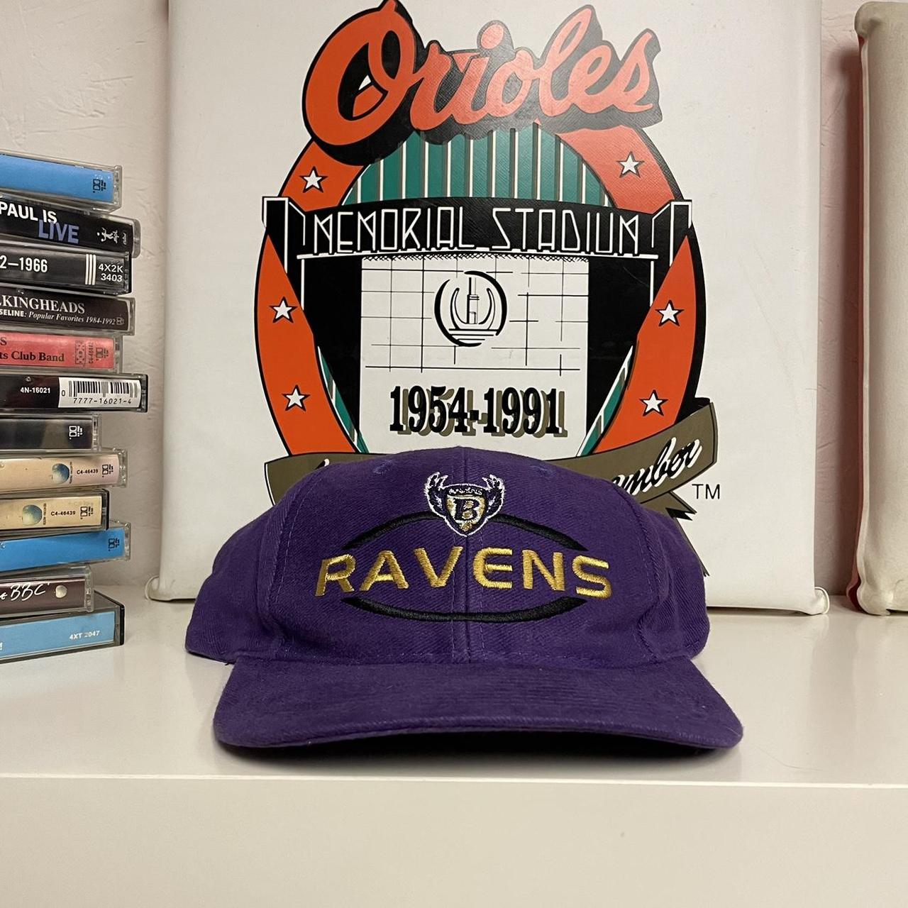 Vintage Baltimore Ravens 90s logo 7 hat. Old logo... - Depop